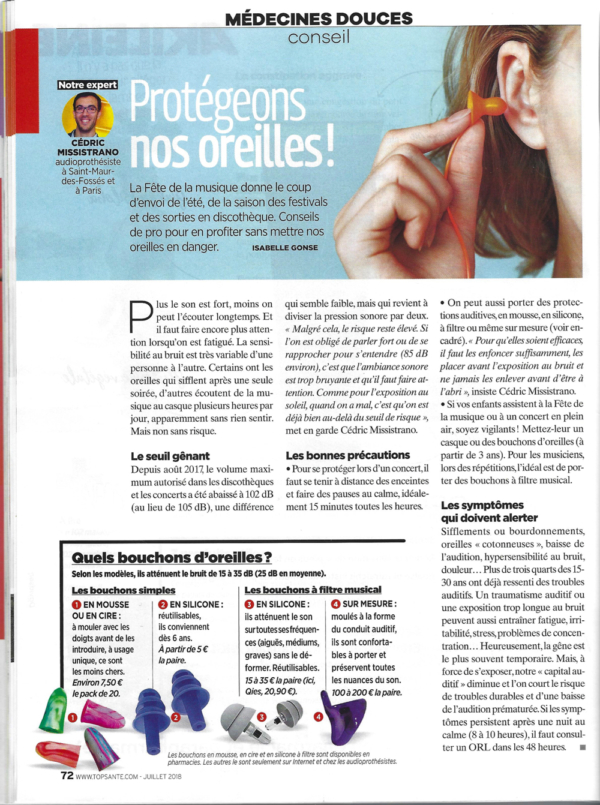 Top Santé - Protégeons nos oreilles ! - Audition Lefeuvre Top Santé - Protégeons nos oreilles ! - Audition Lefeuvre